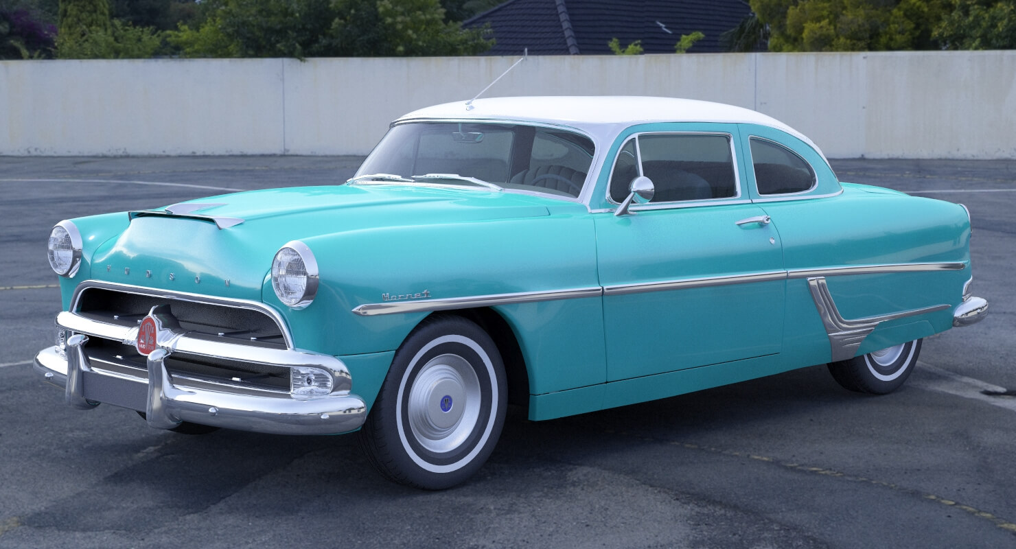 Hudson Hornet 2Door 1954 - 3D Model by sky3dstudios69