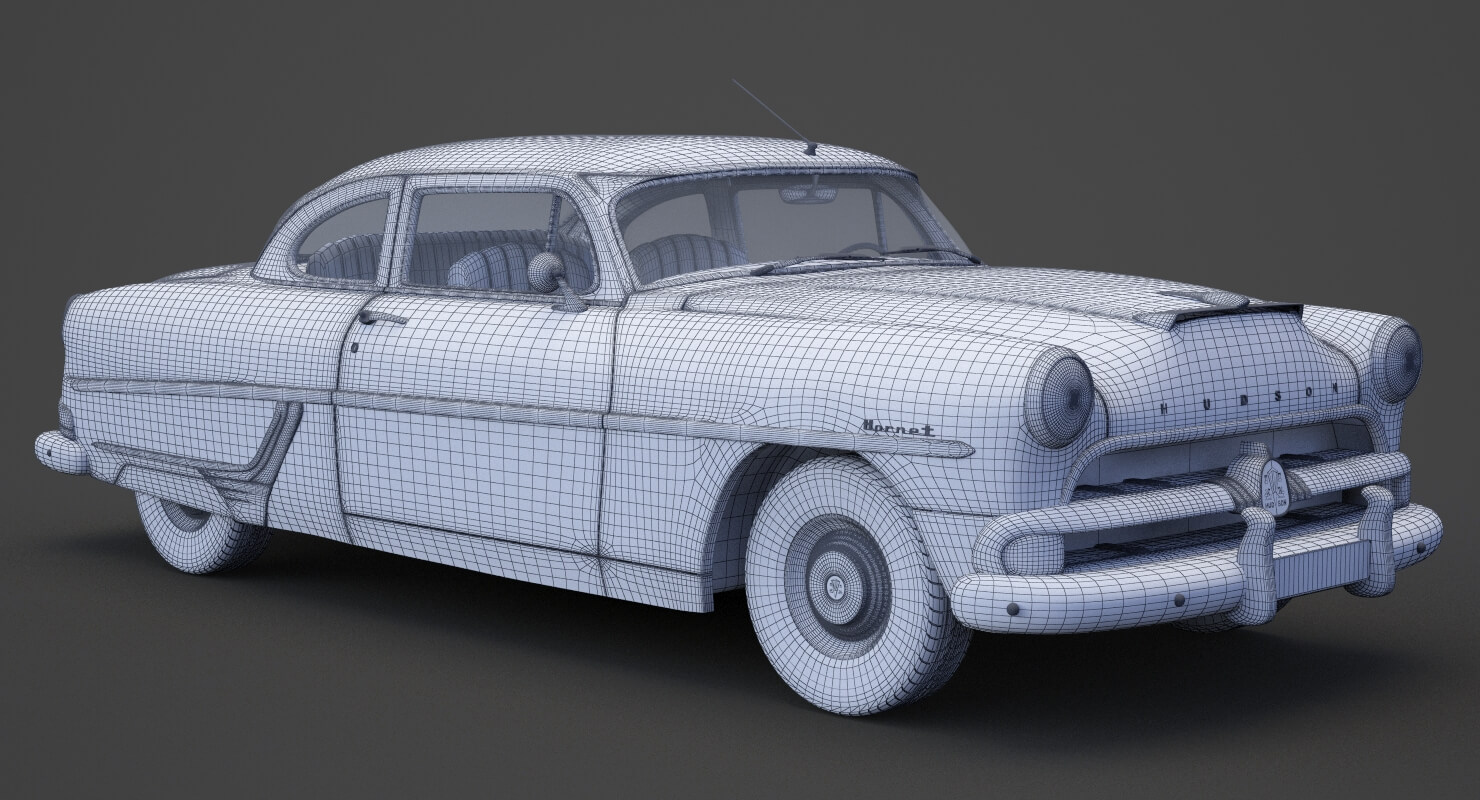 Hudson Hornet 2Door 1954 - 3D Model by sky3dstudios69
