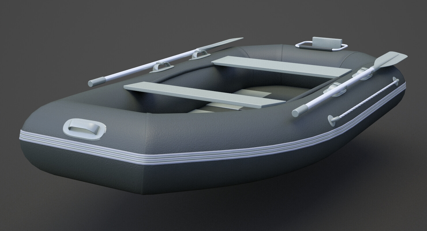 Inflatable Boat 02 - 3D Model by sky3dstudios69