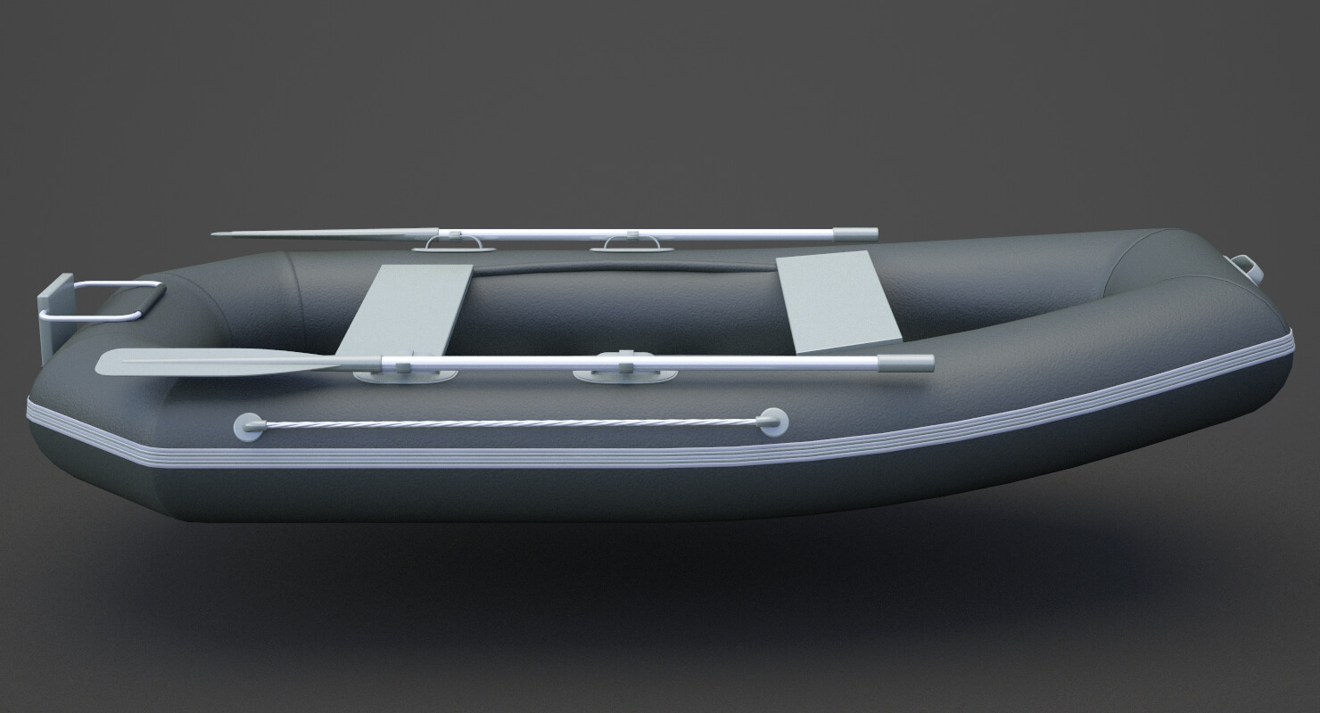 Inflatable Boat 02 - 3D Model by sky3dstudios69