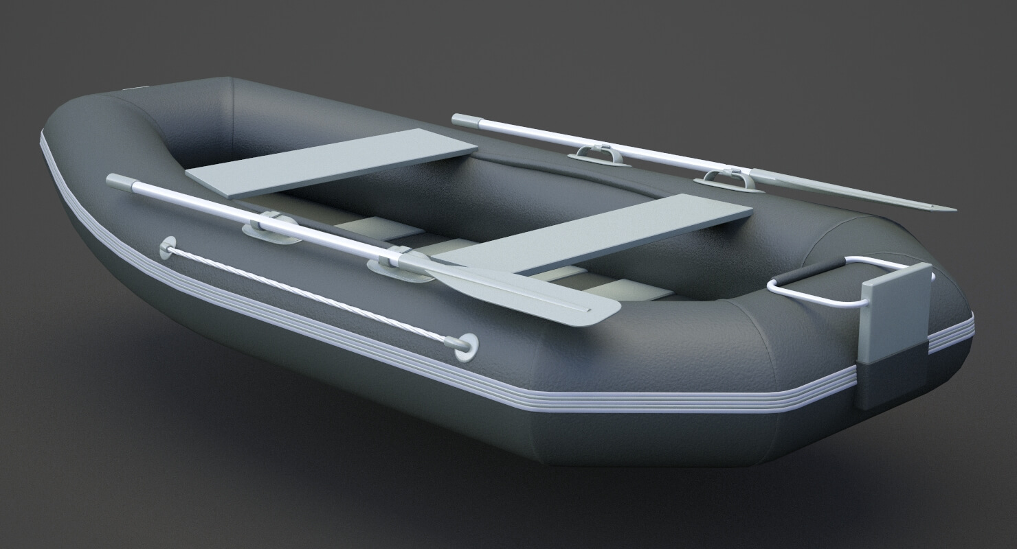 Inflatable Boat 02 - 3D Model by sky3dstudios69