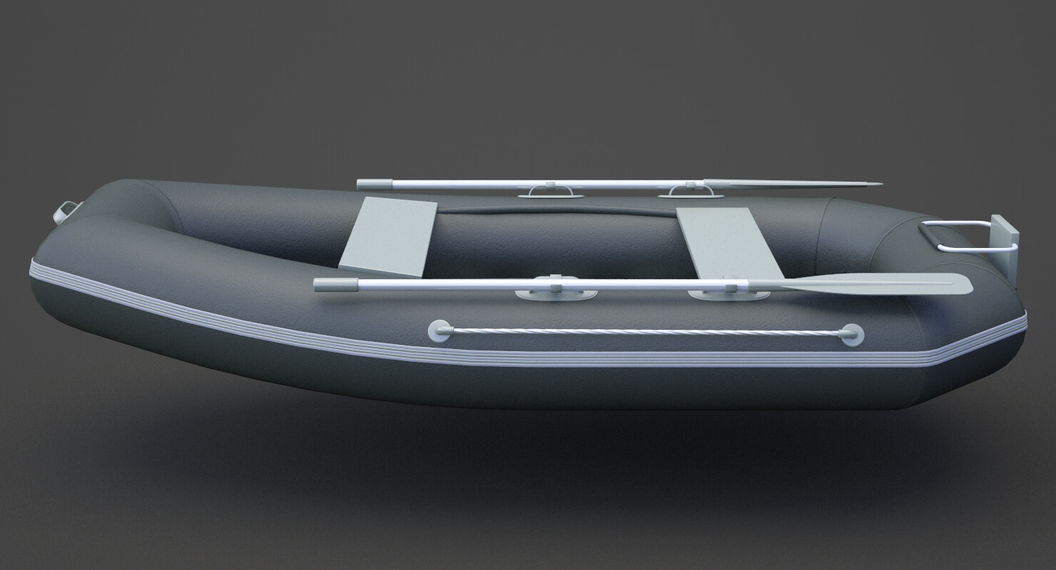 Inflatable Boat 02 - 3D Model by sky3dstudios69