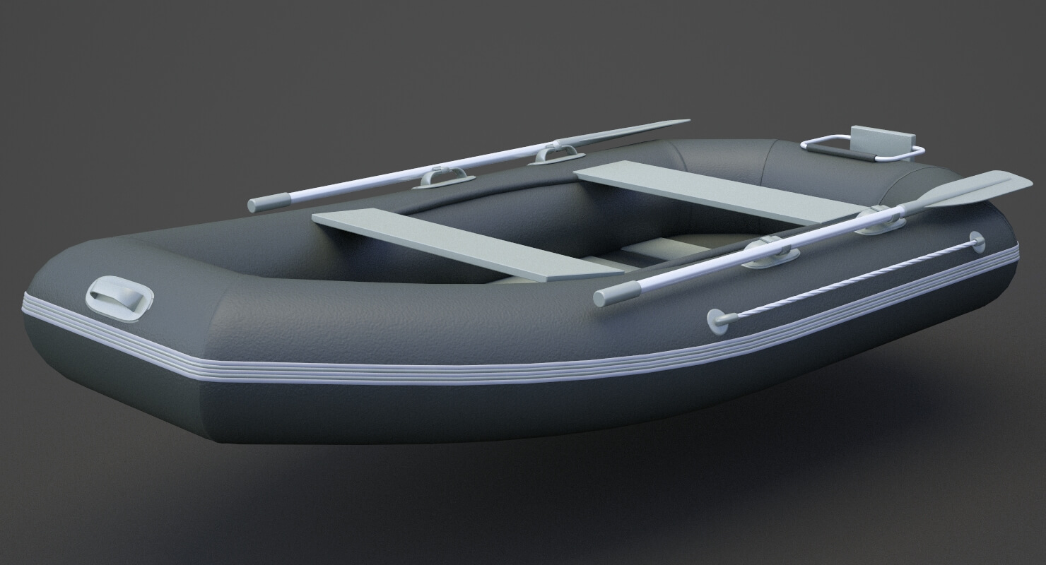 Inflatable Boat 02 - 3D Model by sky3dstudios69