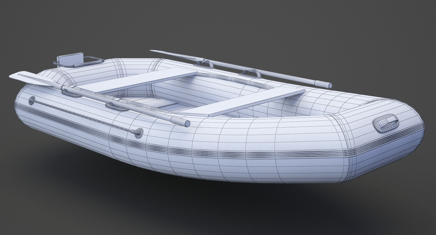 Inflatable Boat 02 - 3D Model by sky3dstudios69