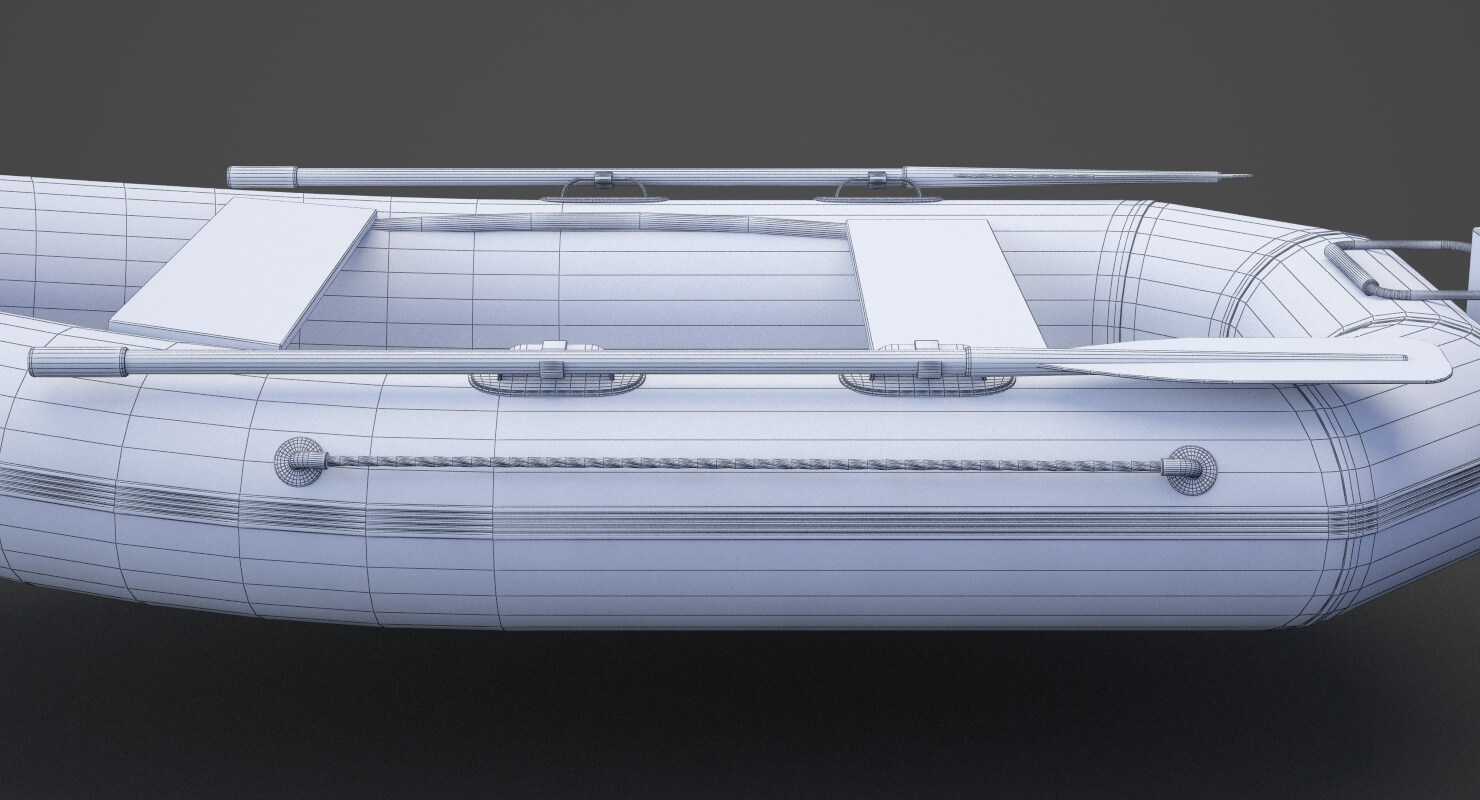 Inflatable Boat 02 - 3D Model by sky3dstudios69