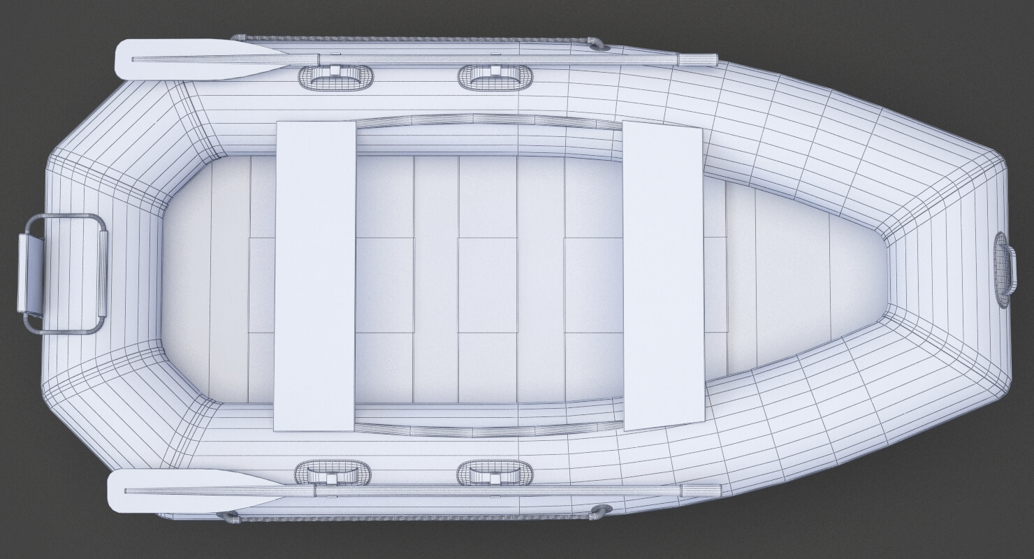 Inflatable Boat 02 - 3D Model by sky3dstudios69