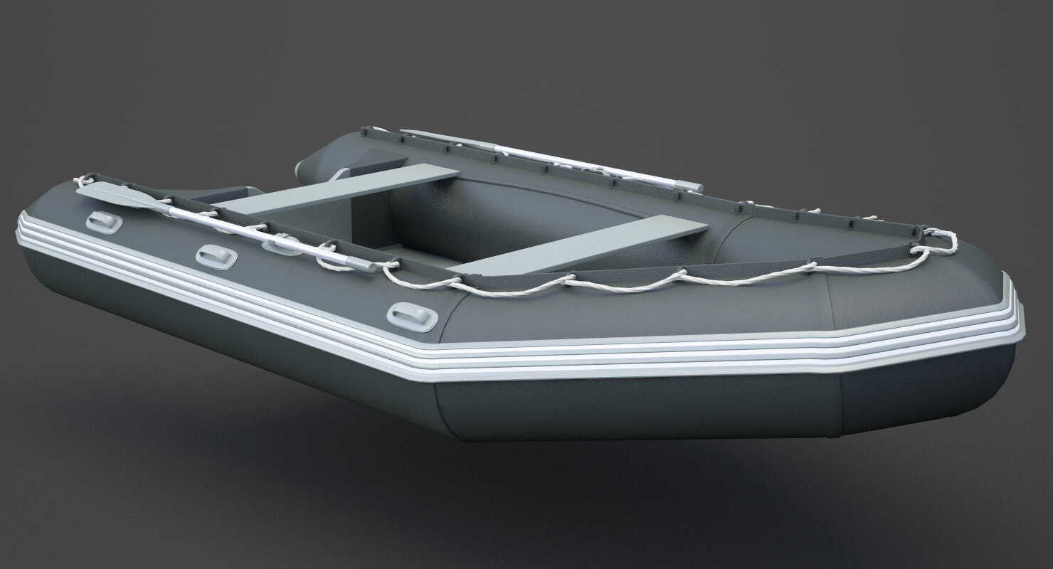 Inflatable Boat 01 - 3D Model by sky3dstudios69