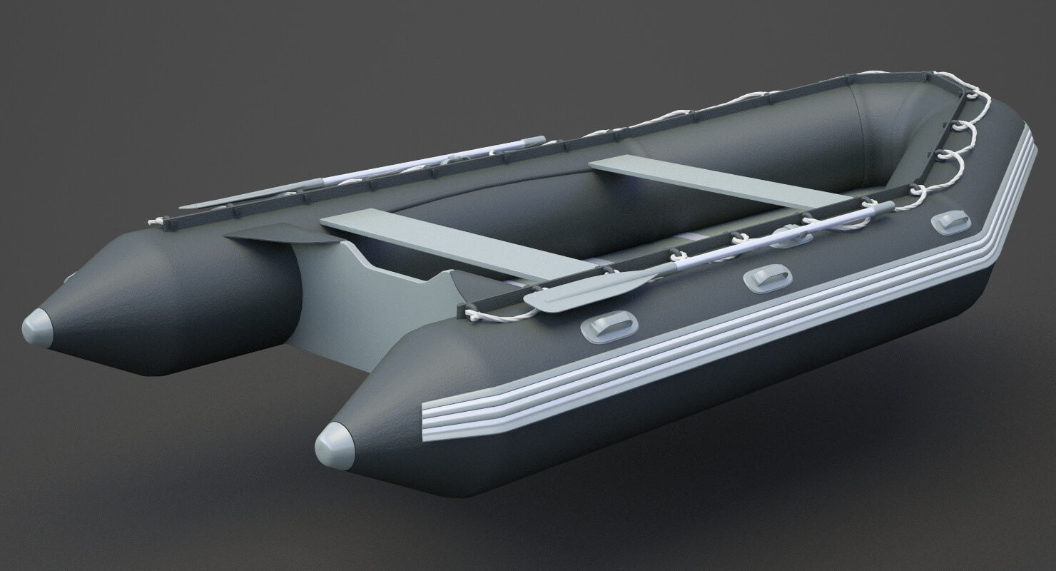 Inflatable Boat 01 - 3D Model by sky3dstudios69