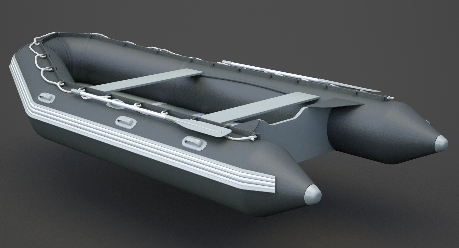 Inflatable Boat 01 - 3D Model by sky3dstudios69
