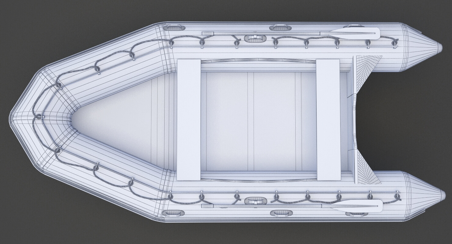 Inflatable Boat 01 - 3D Model by sky3dstudios69