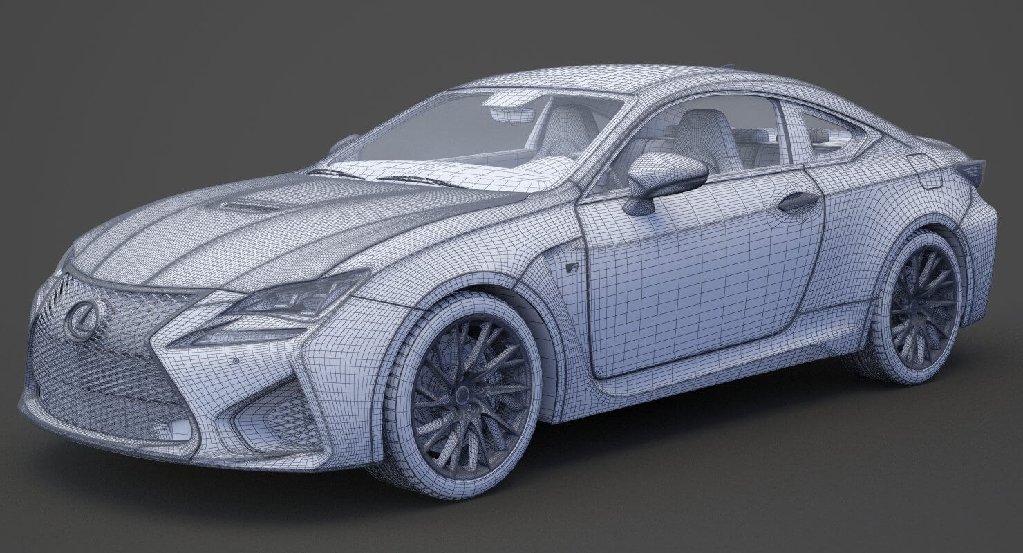 Lexus RC F 2015 - 3D Model by sky3dstudios69