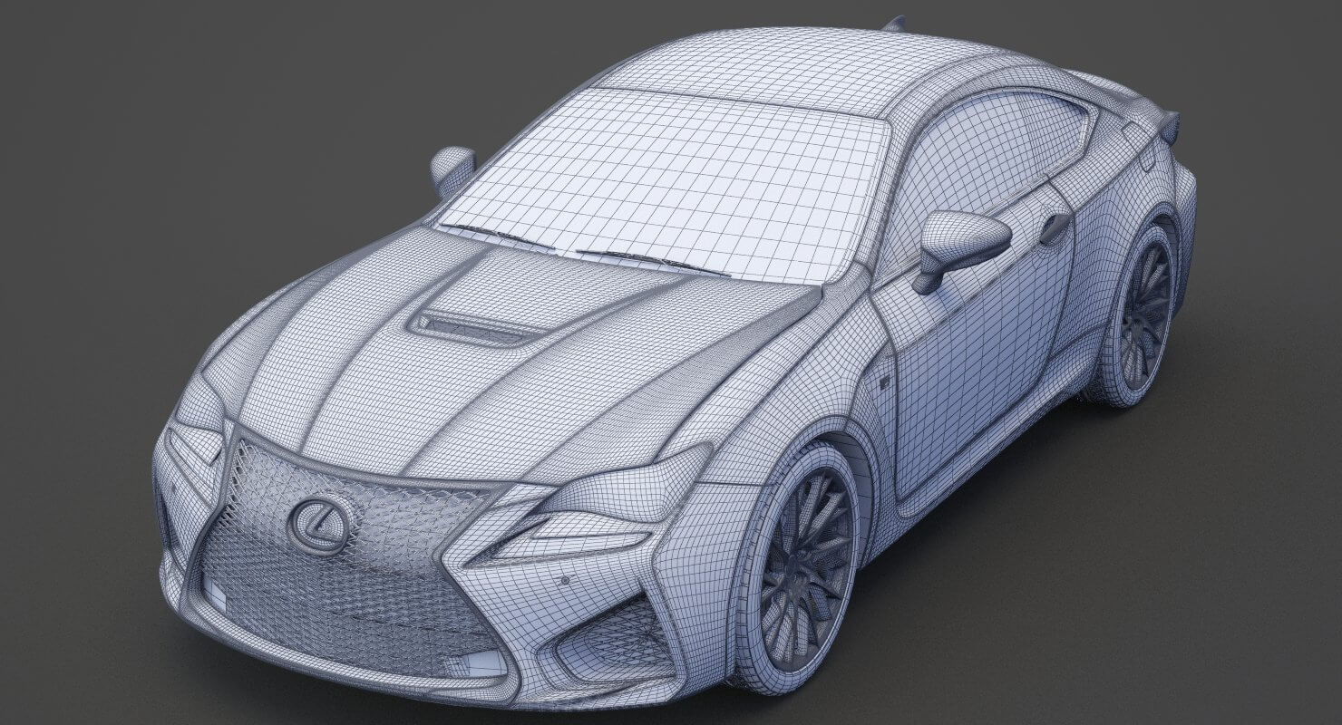 Lexus RC F 2015 - 3D Model by sky3dstudios69