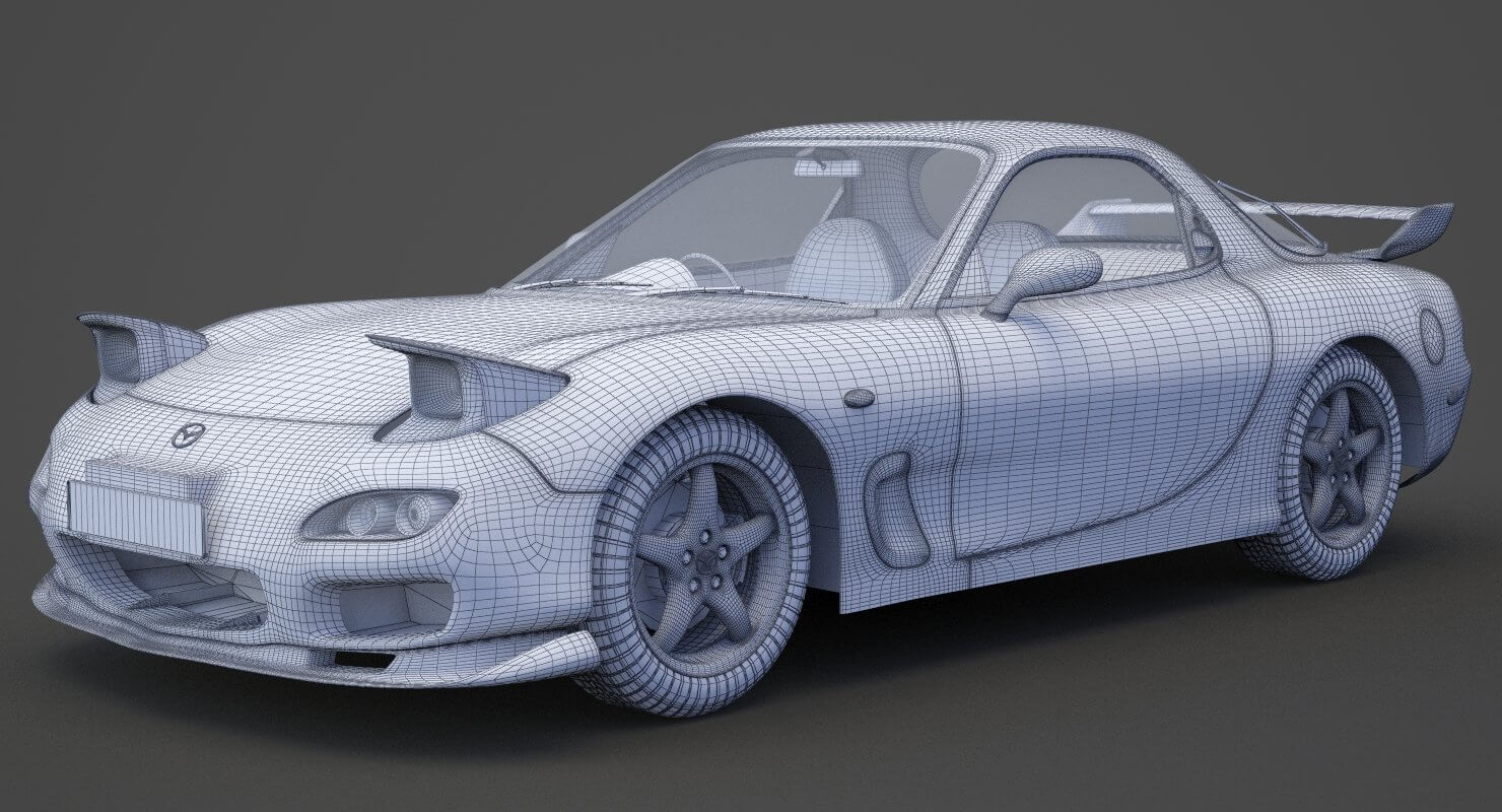 Mazda RX7 1999 - 3D Model by sky3dstudios69