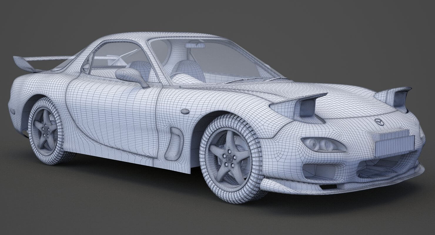 Mazda RX7 1999 - 3D Model by sky3dstudios69