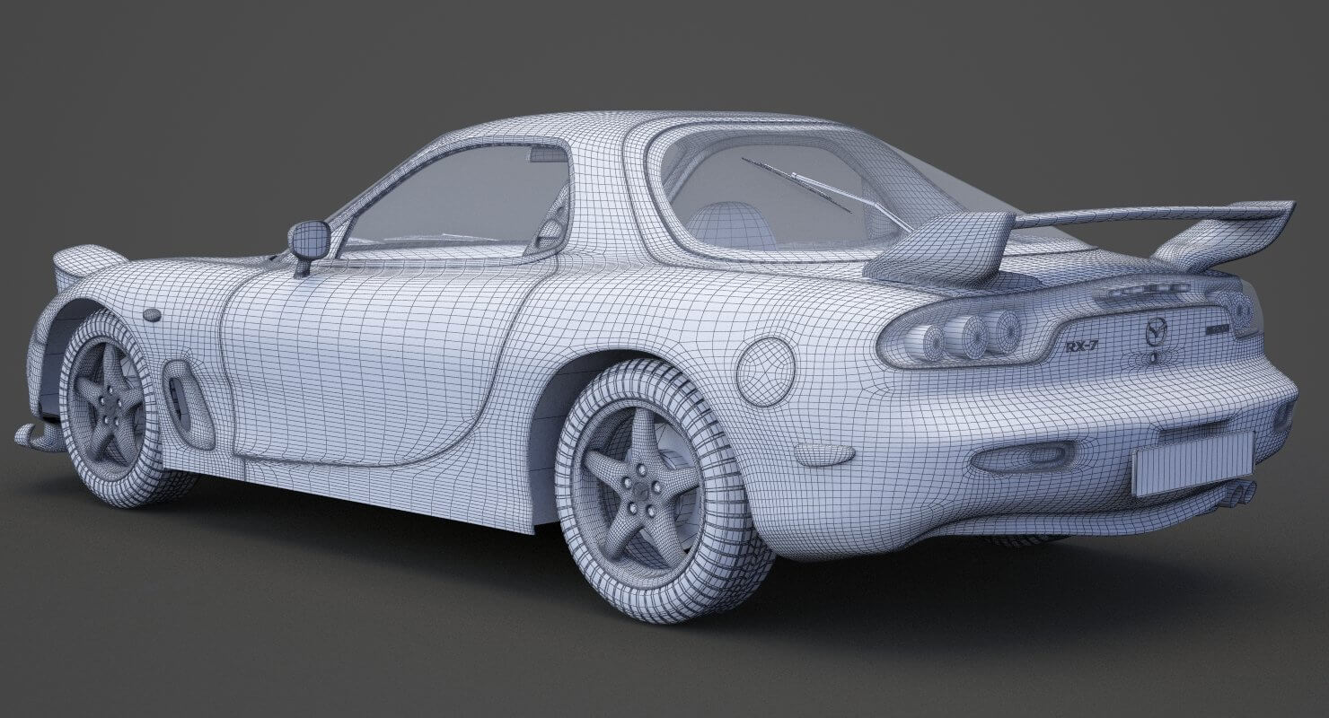 Mazda RX7 1999 - 3D Model by sky3dstudios69