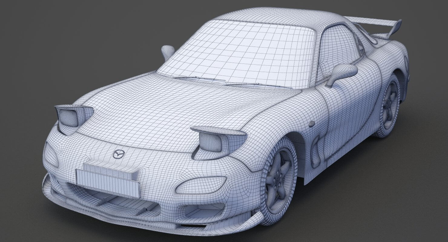 Mazda RX7 1999 - 3D Model by sky3dstudios69
