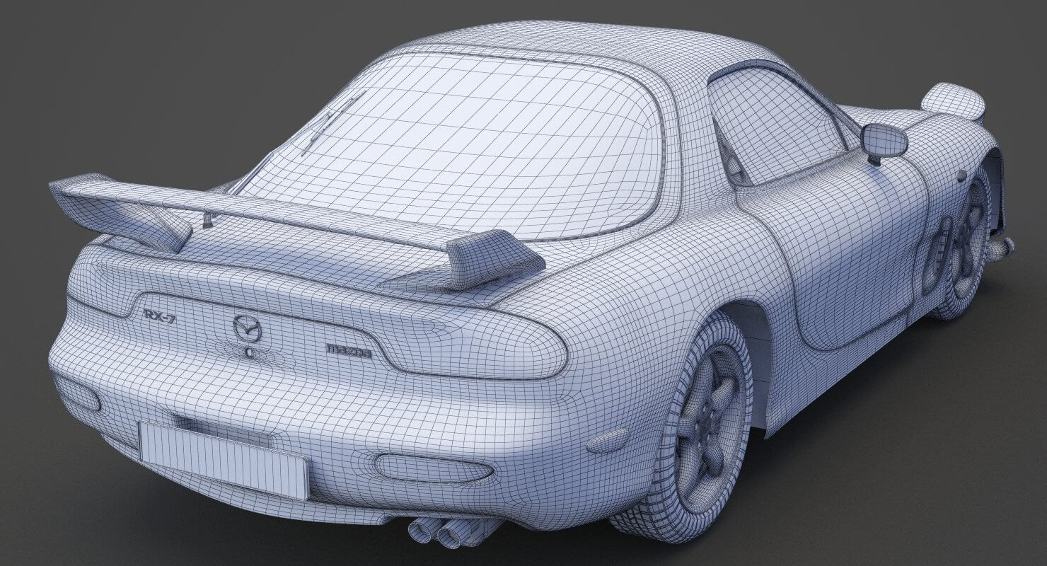 Mazda RX7 1999 - 3D Model by sky3dstudios69