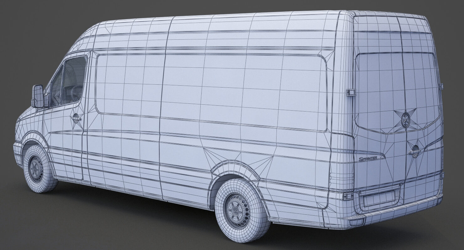 Mercedes-Benz Sprinter 3D Model by sky3dstudios69