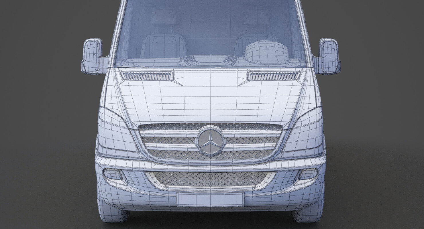 Mercedes-Benz Sprinter 3D Model by sky3dstudios69
