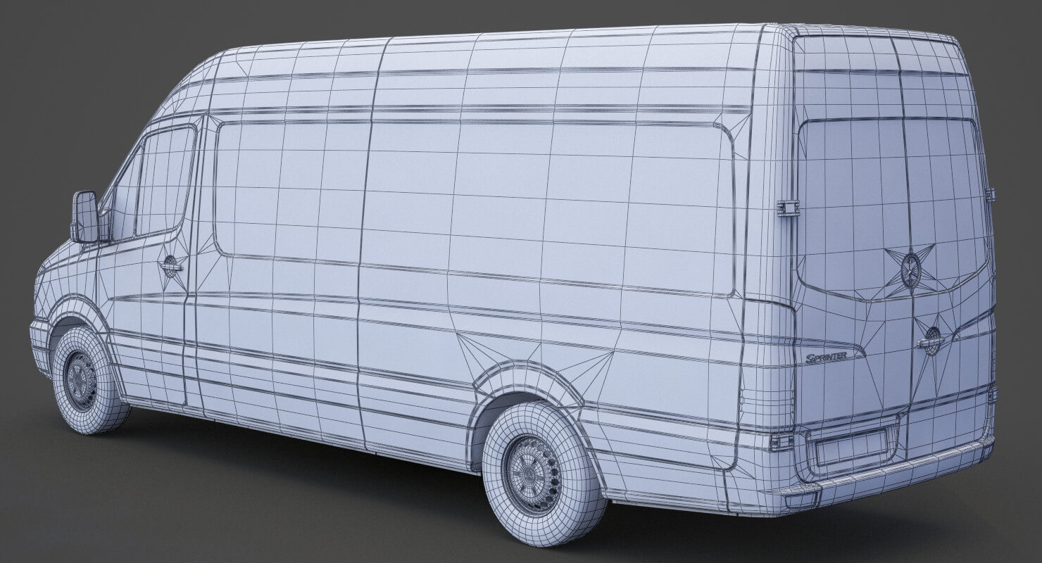 Mercedes-Benz Sprinter 3D Model by sky3dstudios69