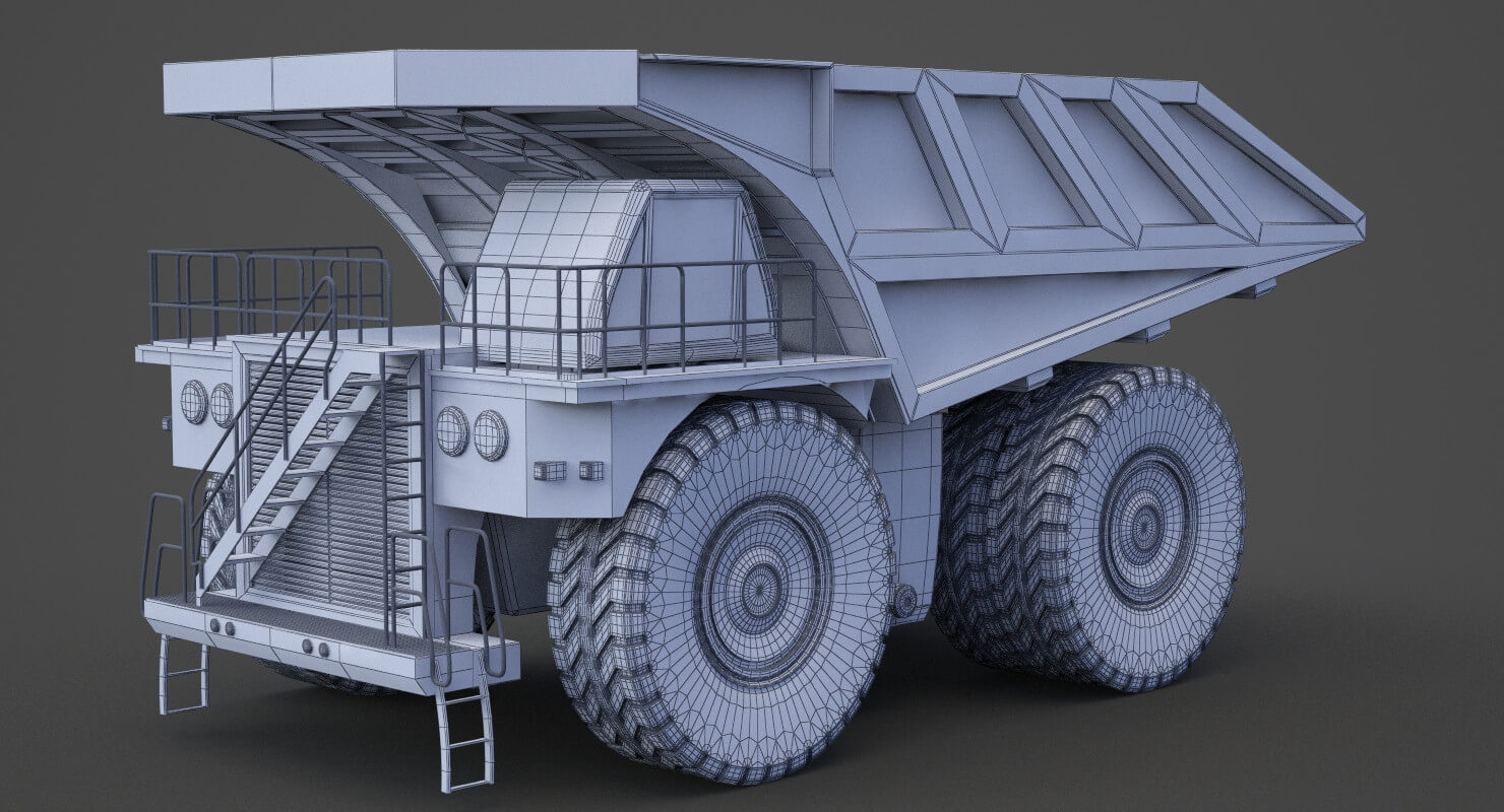 Mining Truck 001 - 3D Model by sky3dstudios69