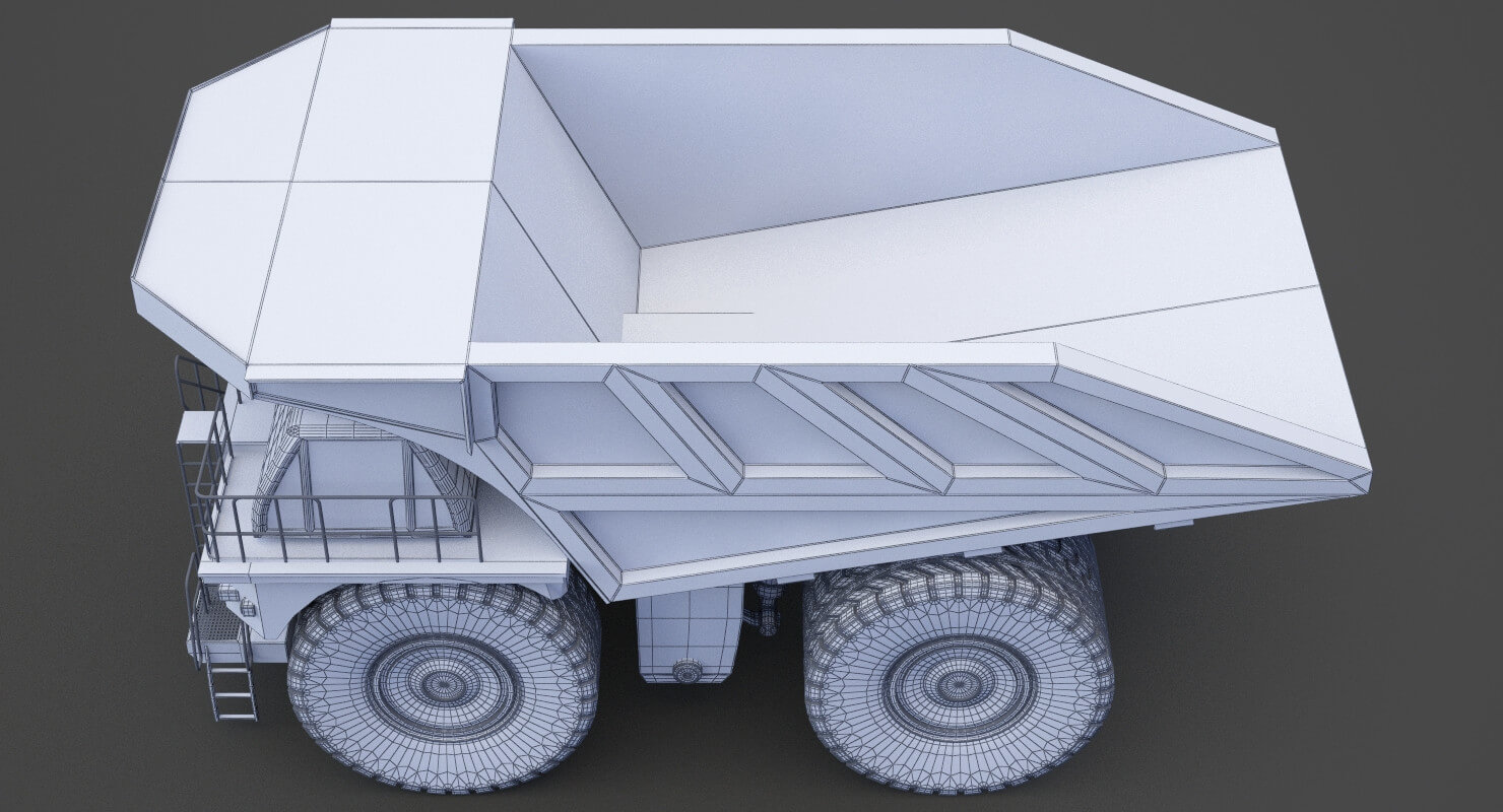 Mining Truck 001 - 3D Model by sky3dstudios69