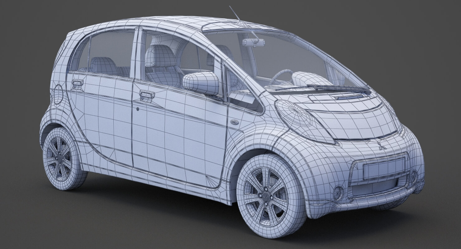 Mitsubishi I-Miev 3D Model by sky3dstudios69