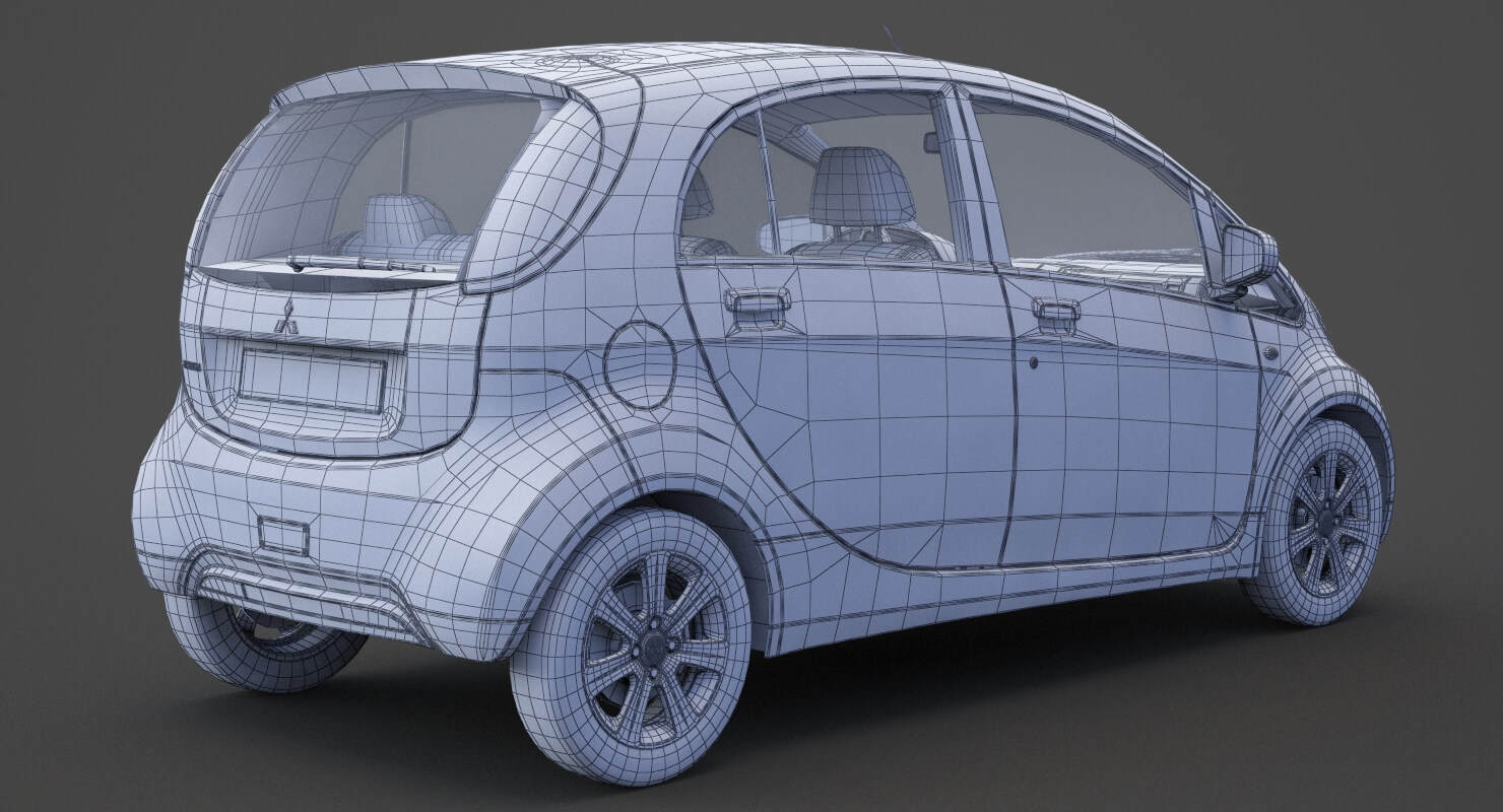 Mitsubishi I-Miev 3D Model by sky3dstudios69