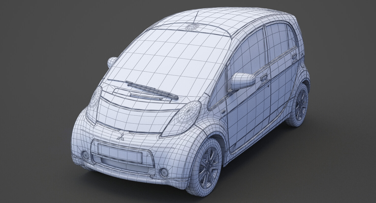 Mitsubishi I-Miev 3D Model by sky3dstudios69