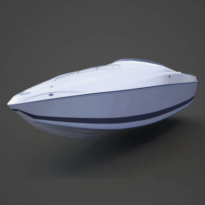 Motor Boat 03 - 3D Model by sky3dstudios69