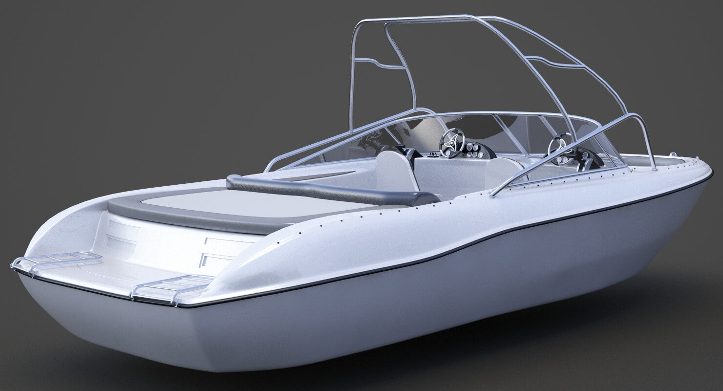 Motor Boat 05 - 3D Model by sky3dstudios69