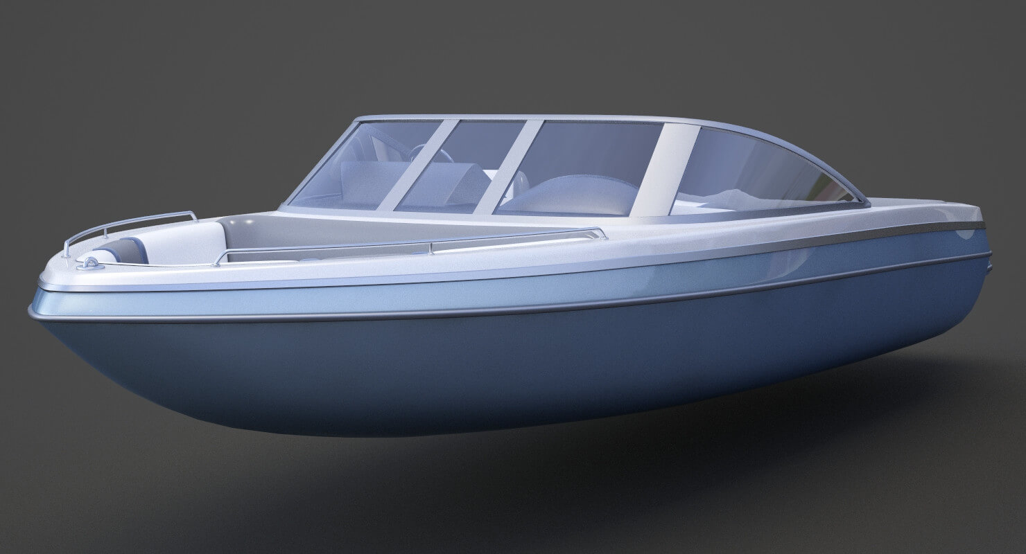 Motor Boat 06 - 3D Model by sky3dstudios69