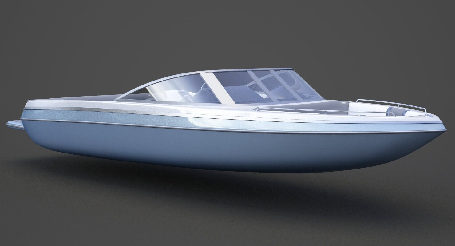 Motor Boat 06 - 3D Model by sky3dstudios69
