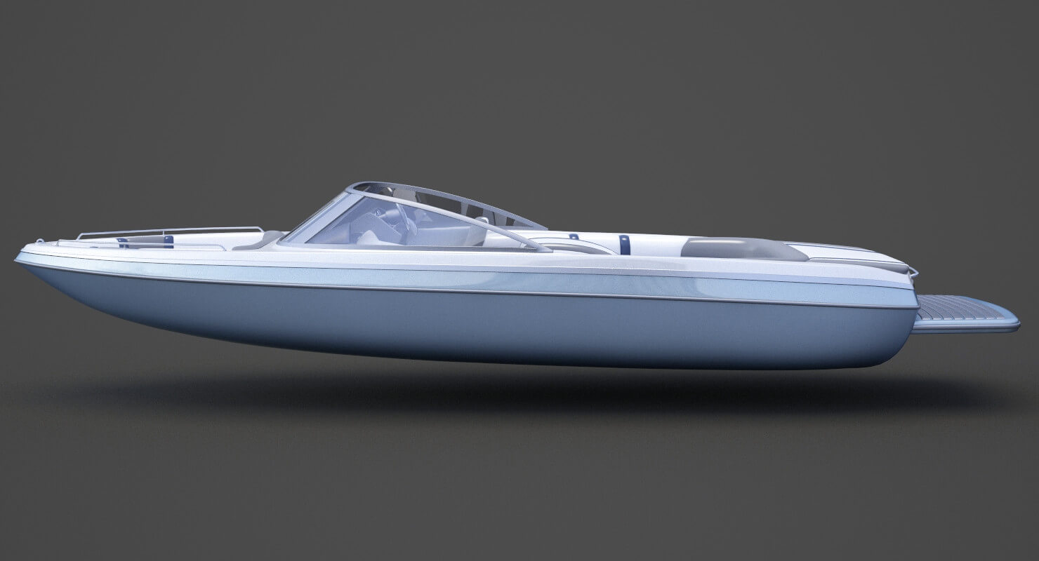 Motor Boat 06 - 3D Model by sky3dstudios69