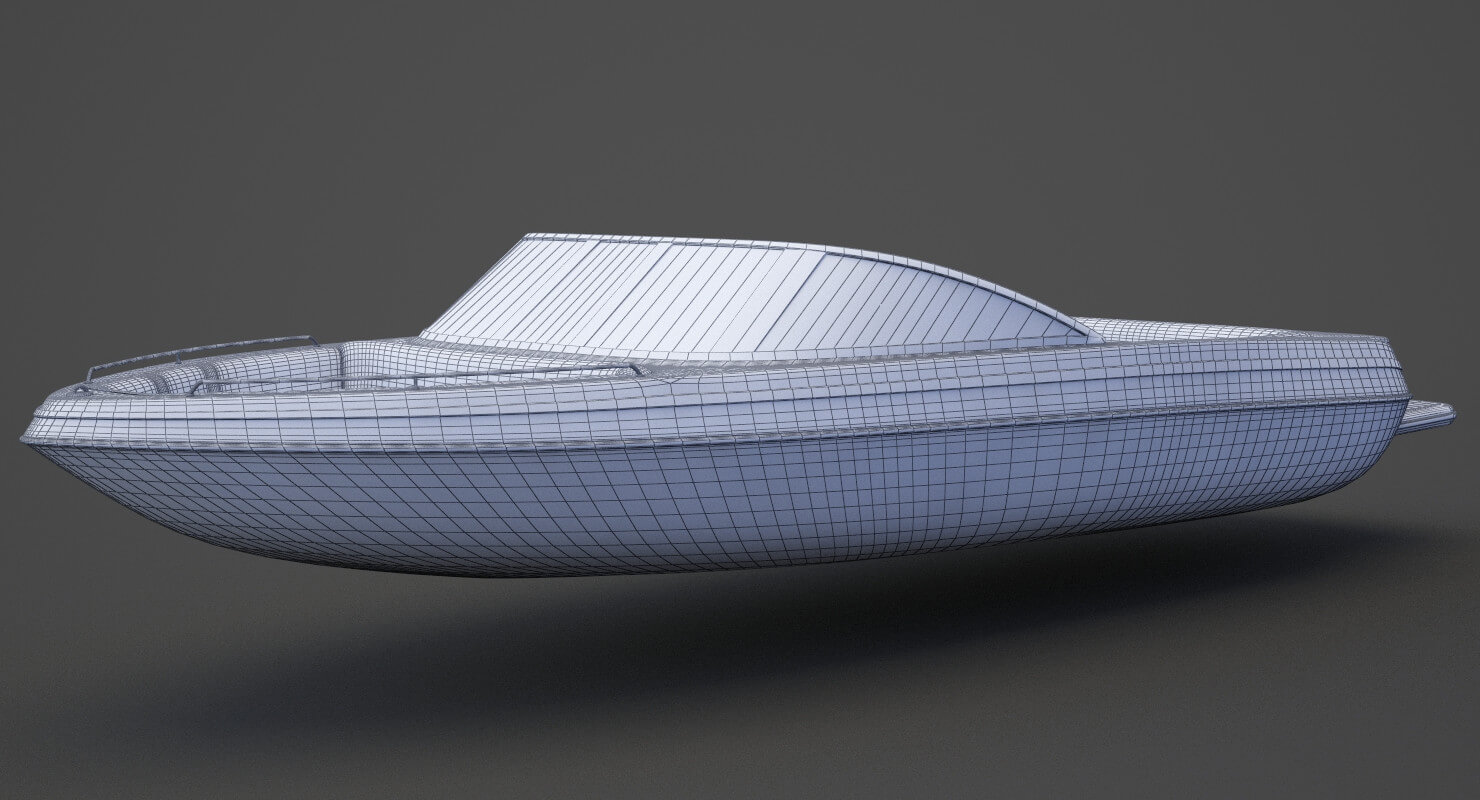Motor Boat 06 - 3D Model by sky3dstudios69