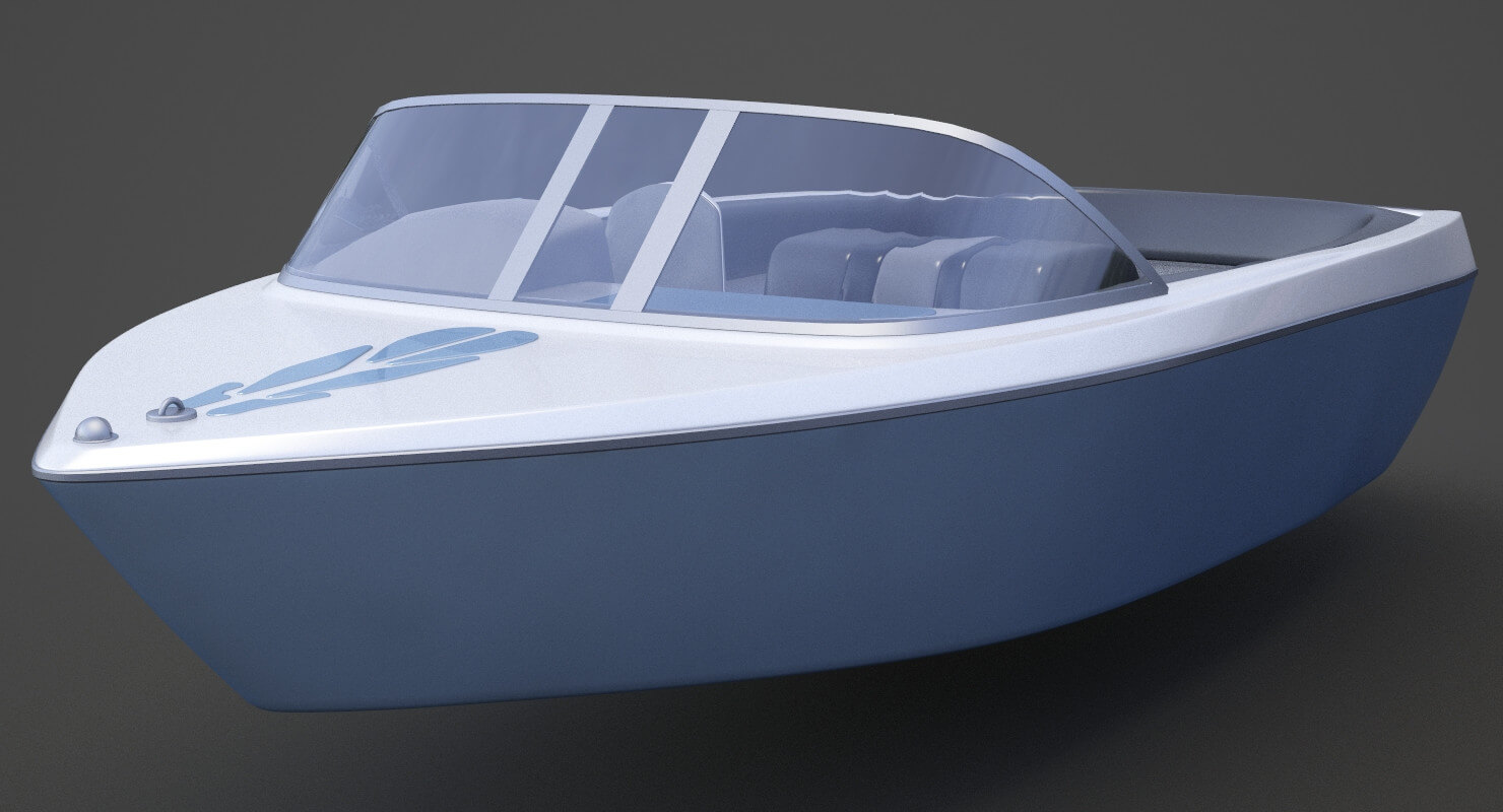 Motor Boat 07 - 3D Model by sky3dstudios69