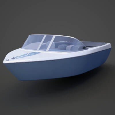 Motor Boat 06 - 3D Model by sky3dstudios69