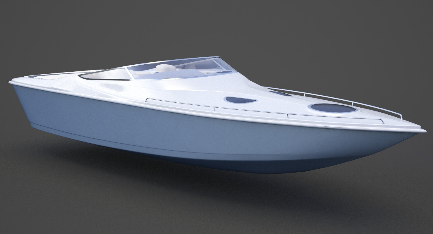 Motor Boat 08 - 3D Model by sky3dstudios69