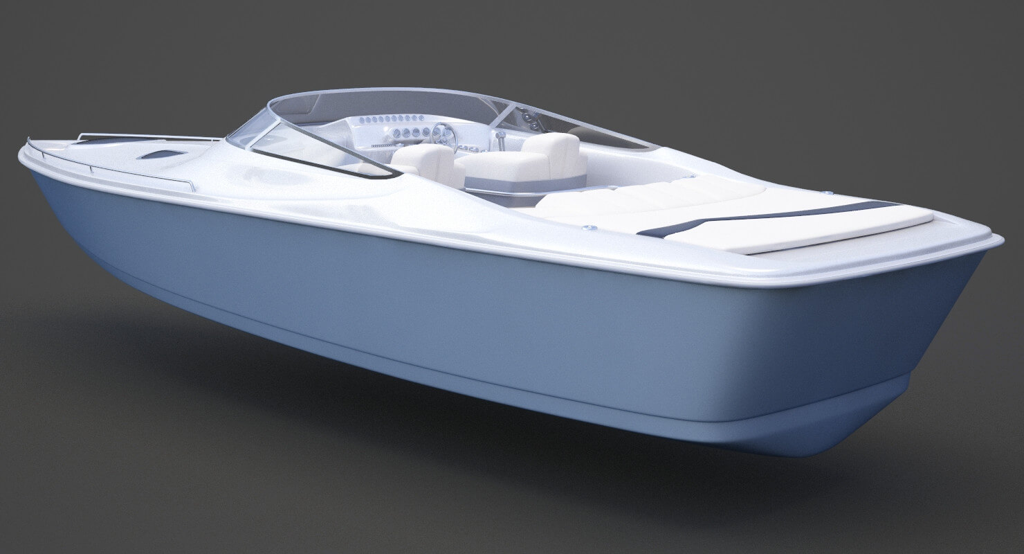 Motor Boat 08 - 3D Model by sky3dstudios69