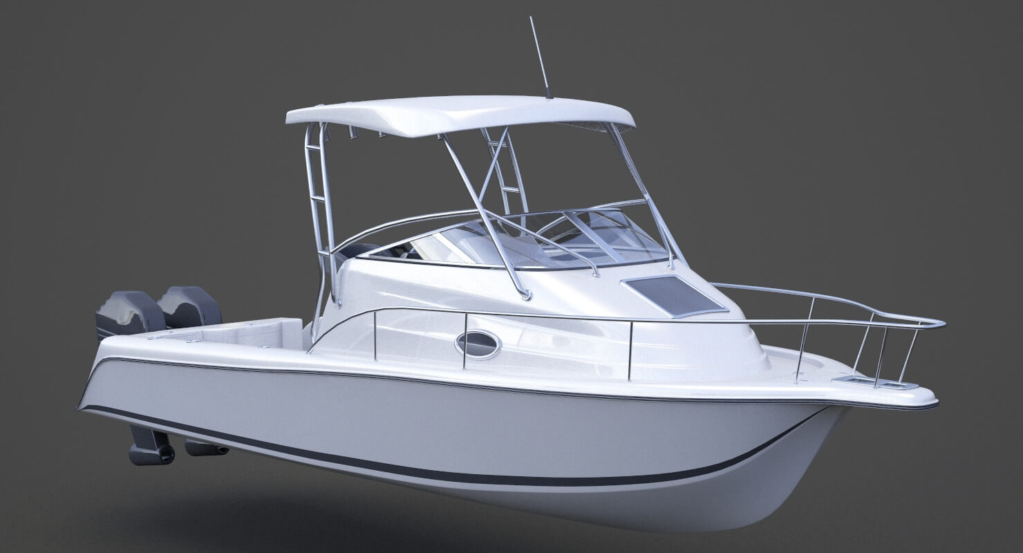 Motor Boat 10 - 3D Model by sky3dstudios69