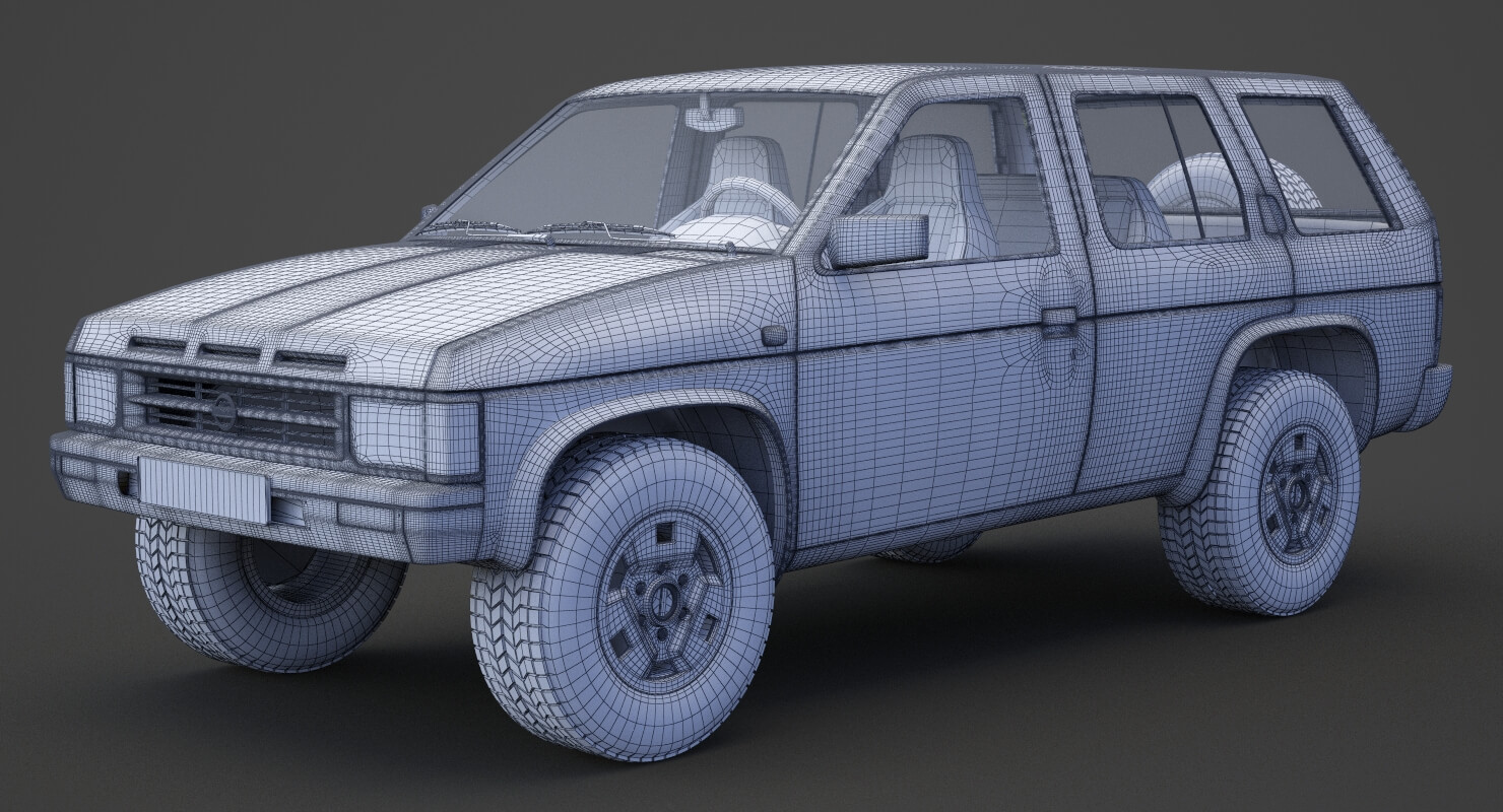 Nissan Terrano 1993 - 3D Model by sky3dstudios69