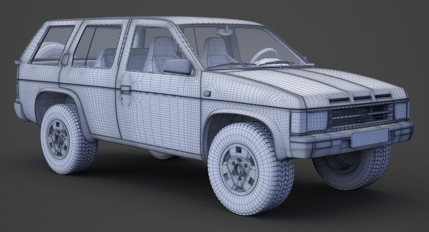 Nissan Terrano 1993 - 3D Model by sky3dstudios69