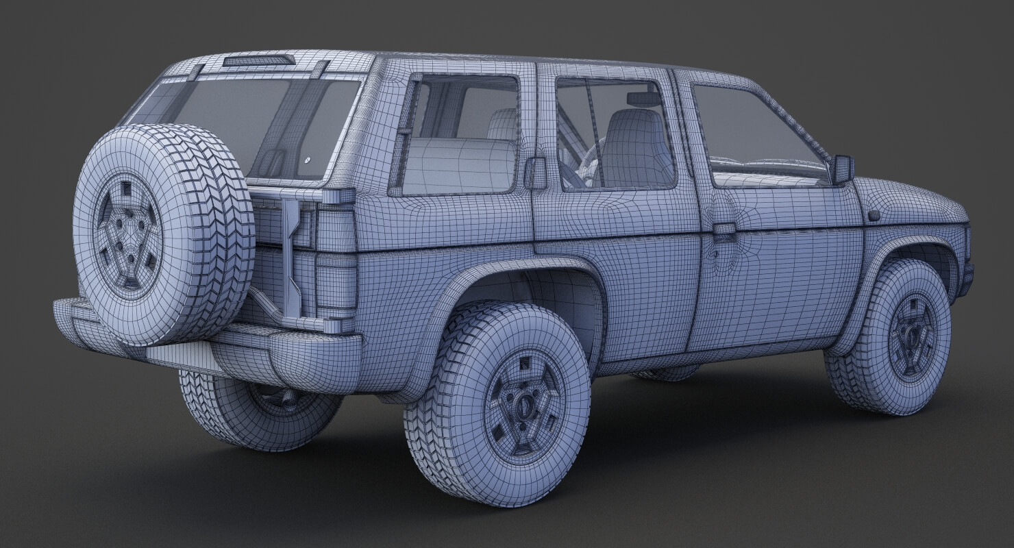 Nissan Terrano 1993 - 3D Model by sky3dstudios69