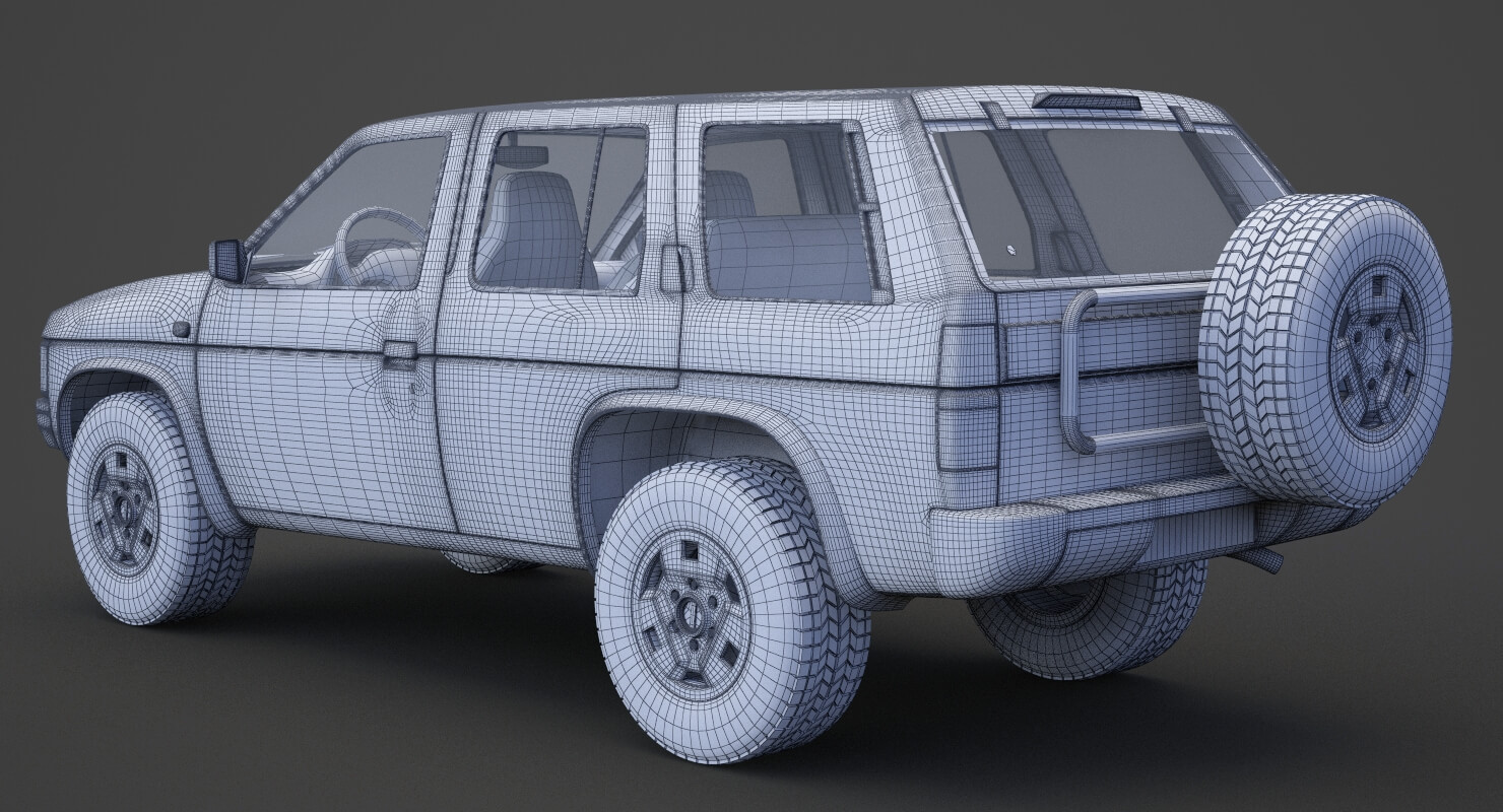 Nissan Terrano 1993 - 3D Model by sky3dstudios69