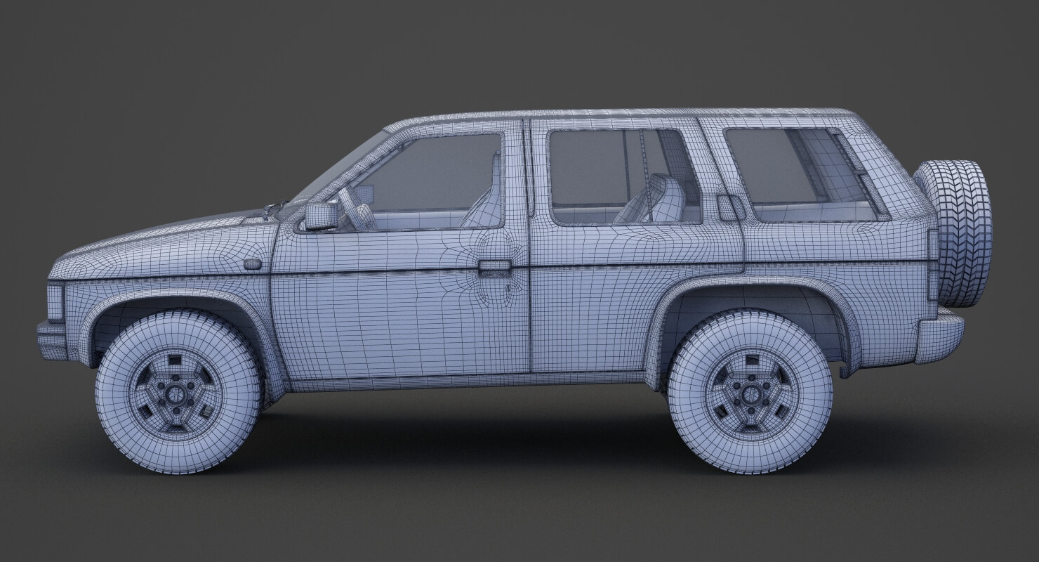 Nissan Terrano 1993 - 3D Model by sky3dstudios69