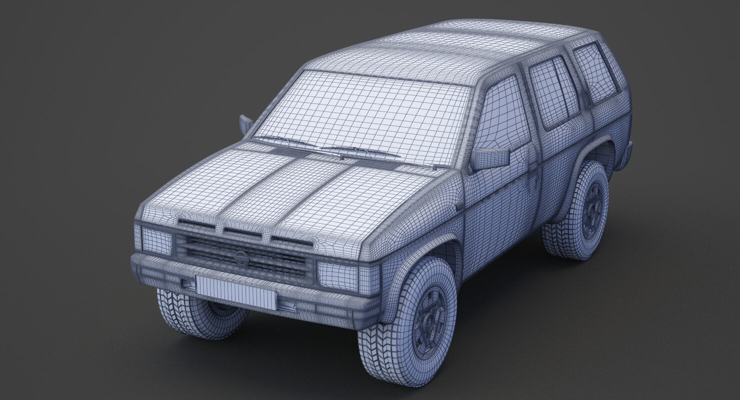 Nissan Terrano 1993 - 3D Model by sky3dstudios69
