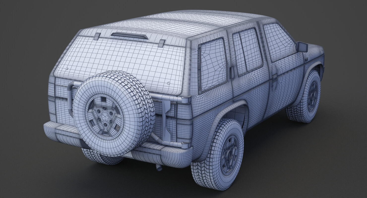 Nissan Terrano 1993 - 3D Model by sky3dstudios69