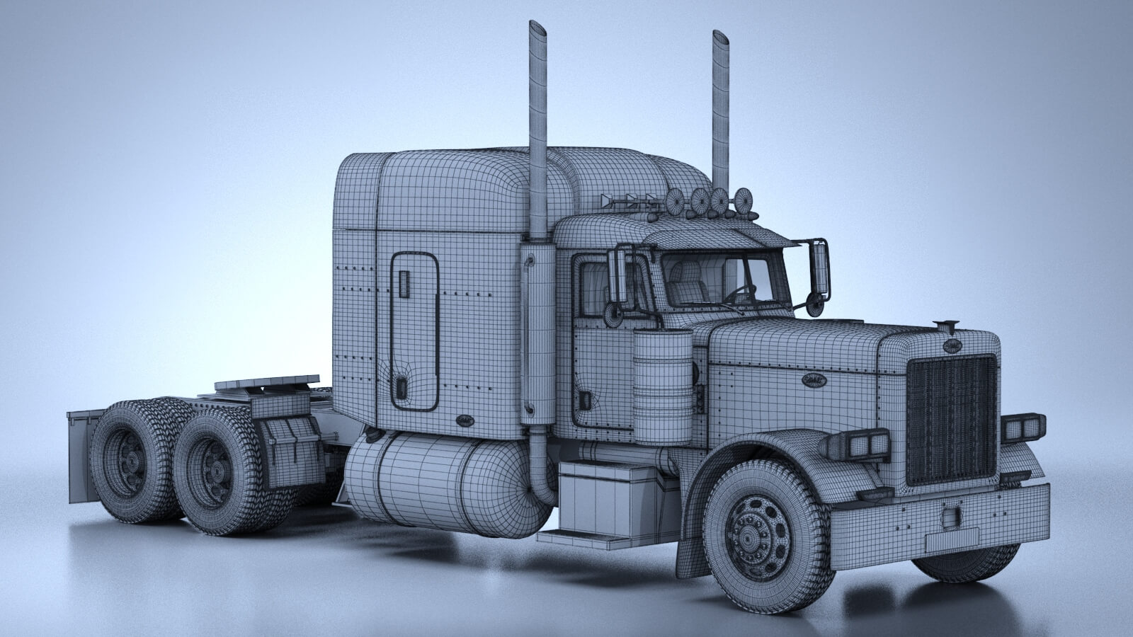 Peterbilt 379 Truck 1987 - 3D Model by sky3dstudios69