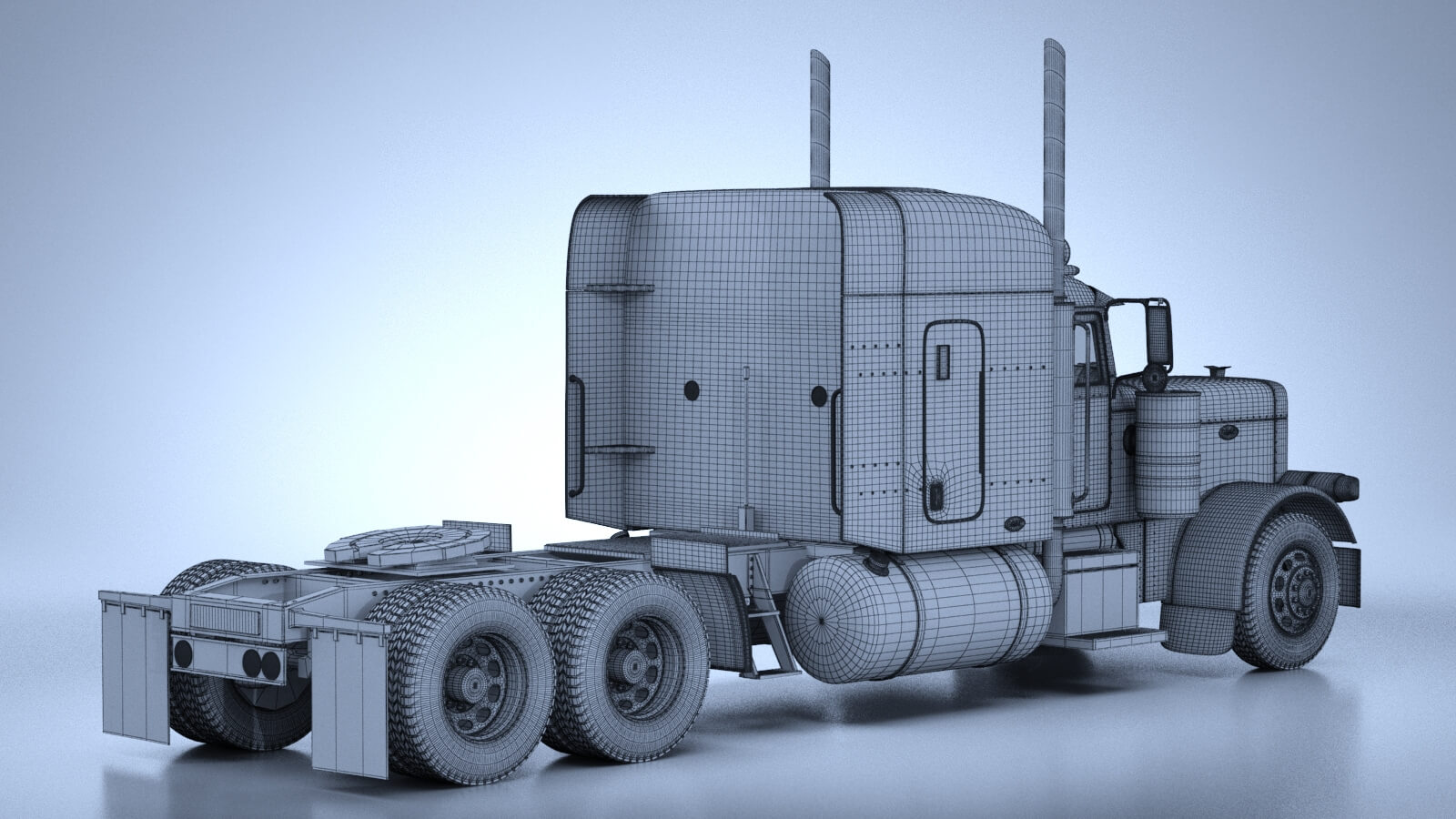 Peterbilt 379 Truck 1987 - 3D Model by sky3dstudios69