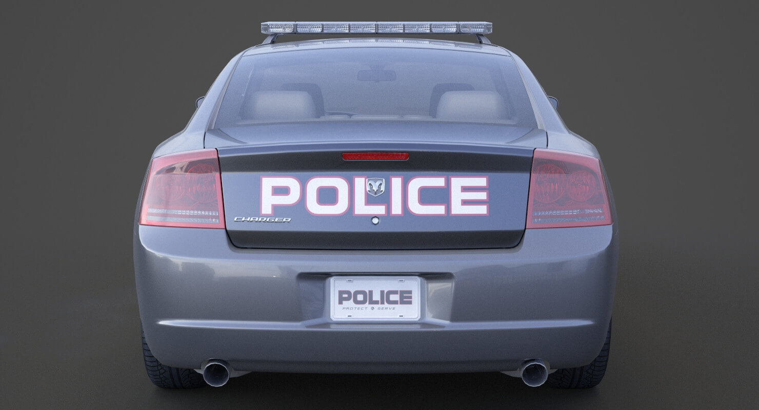 Police Car 001 - 3D Model by sky3dstudios69